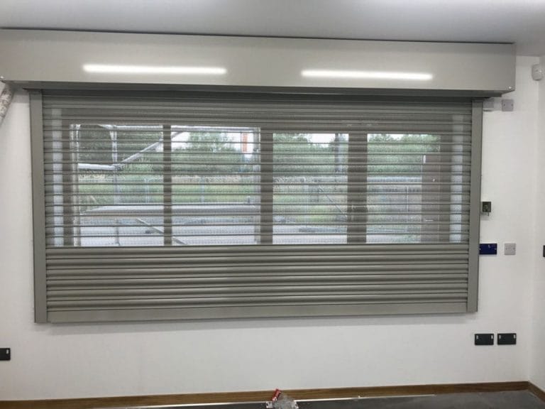 Internal Roller Shutters With Perforated Lath, London Tottenham ...